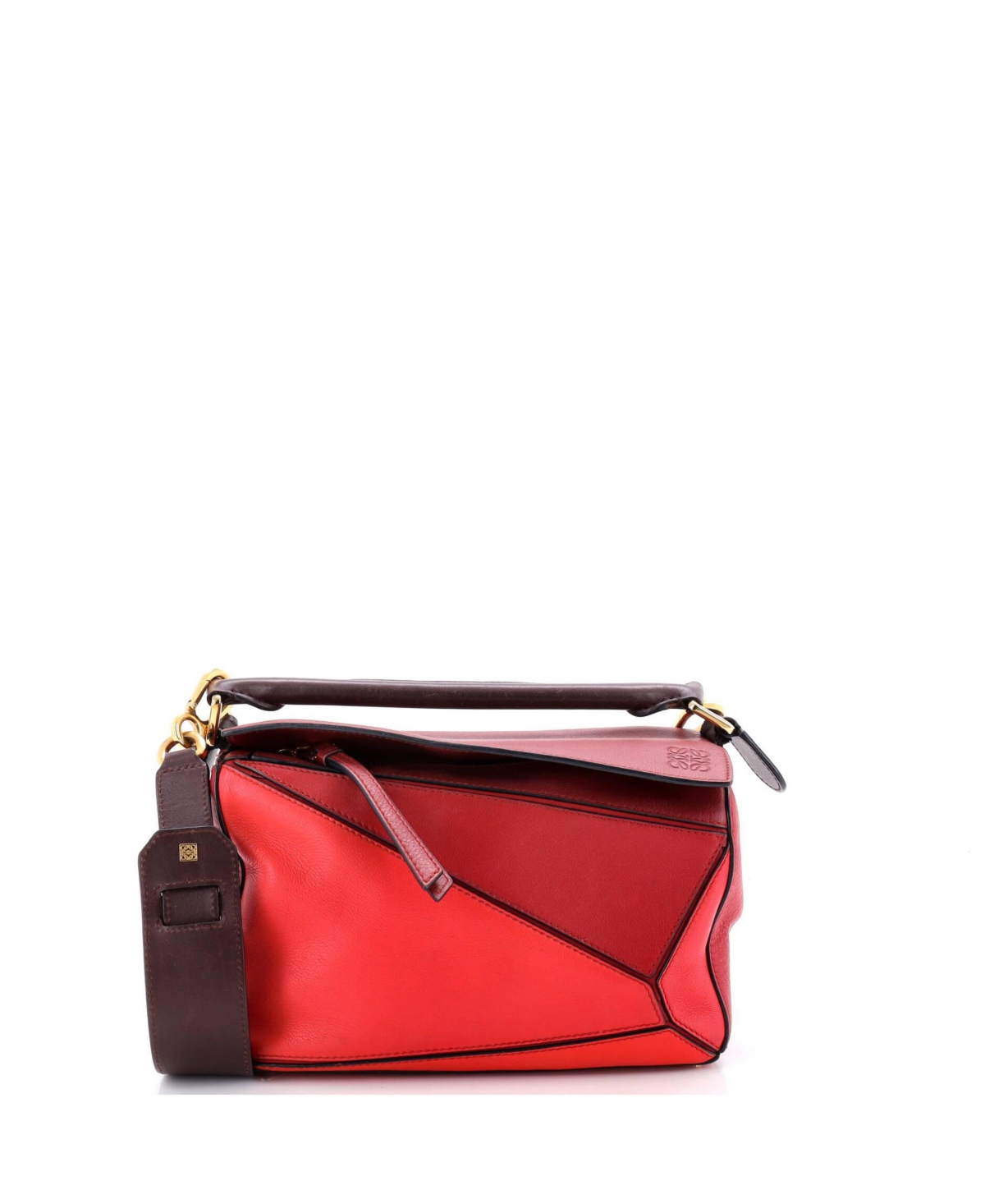 Click here for Pre-Owned Loewe Small Puzzle Bag Leather - Red prices