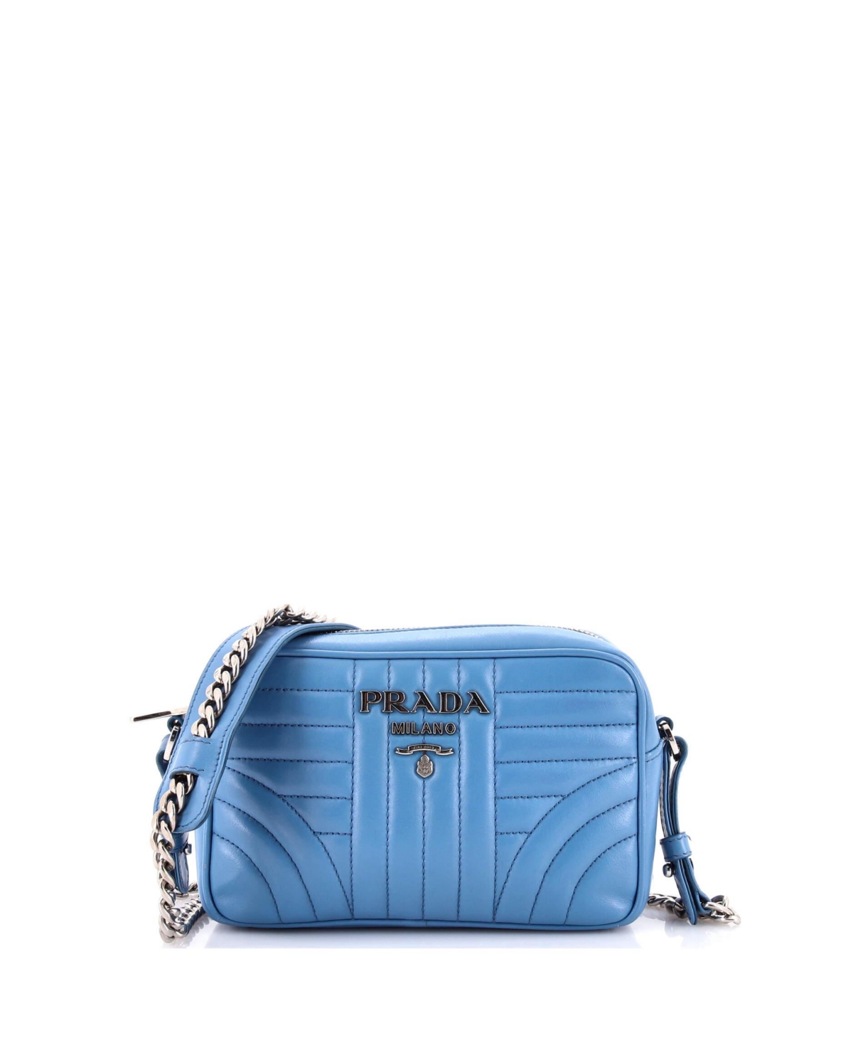 Click here for Pre-Owned Prada Mini Camera Bag Diagramme Quilted... prices