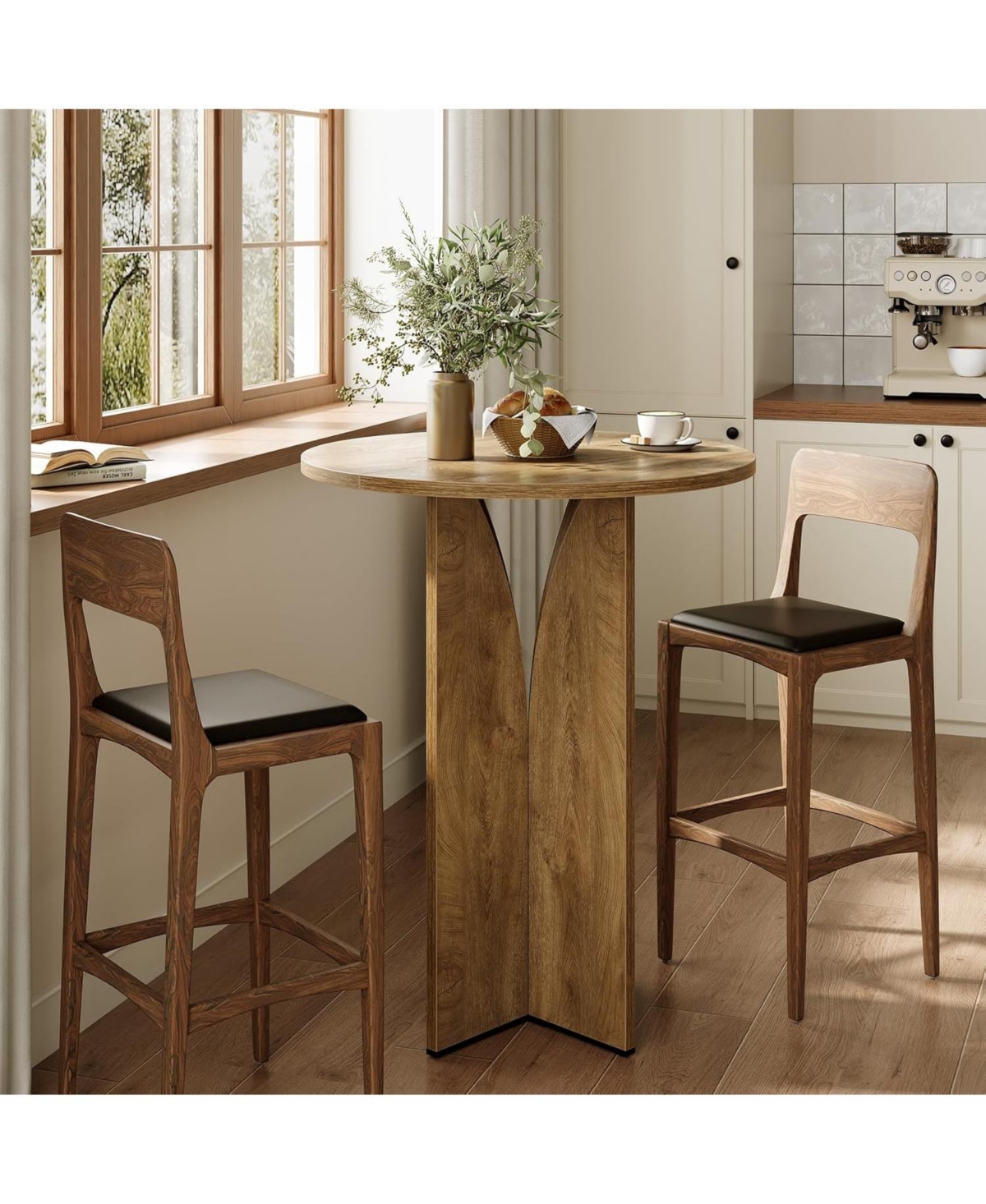 Click here for Tribesigns Round Bar Table  39.37 H Counter Height... prices