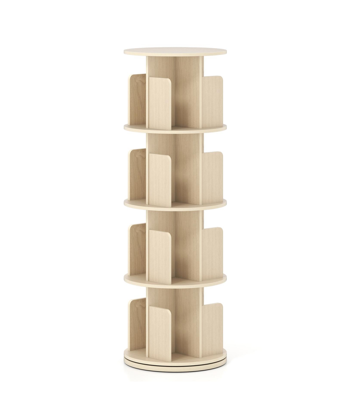 Click here for Slickblue 4-Tier Rotating Bookshelf 360degree(s) D... prices