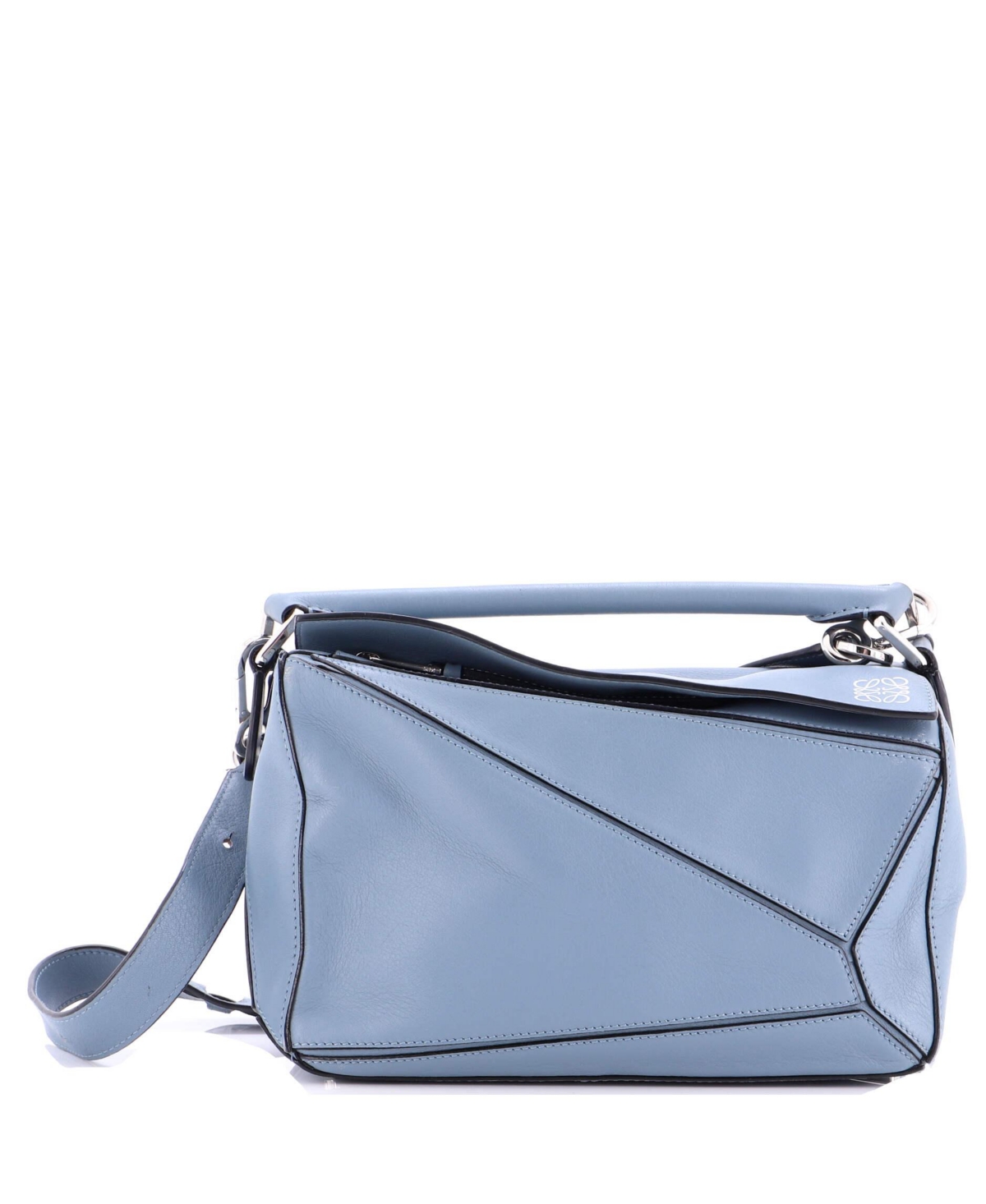 Click here for Pre-Owned Loewe Small Puzzle Bag Leather - Blue prices