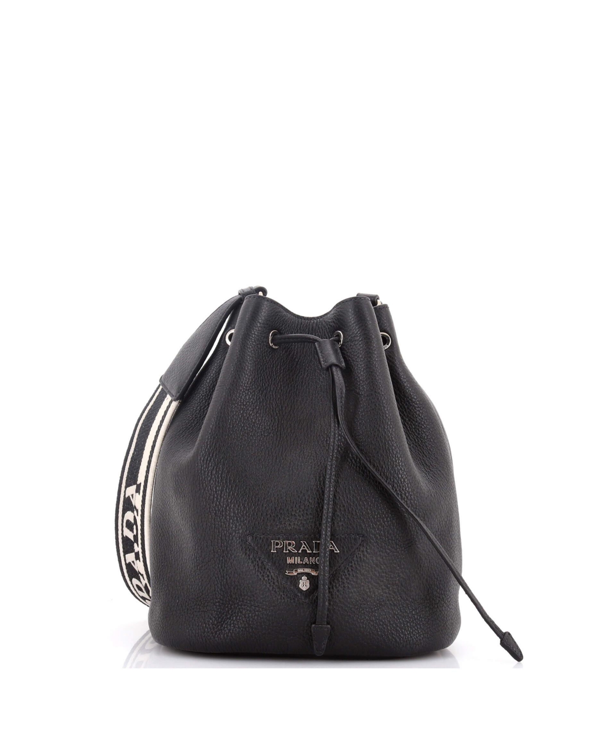 Click here for Pre-Owned Prada Small Flou Bucket Bag Vitello Dain... prices