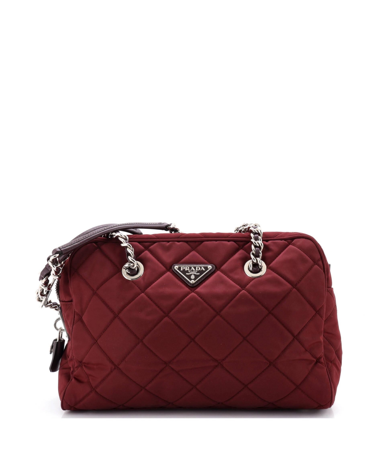 Click here for Pre-Owned Prada Medium Chain Shoulder Bag Quilted... prices