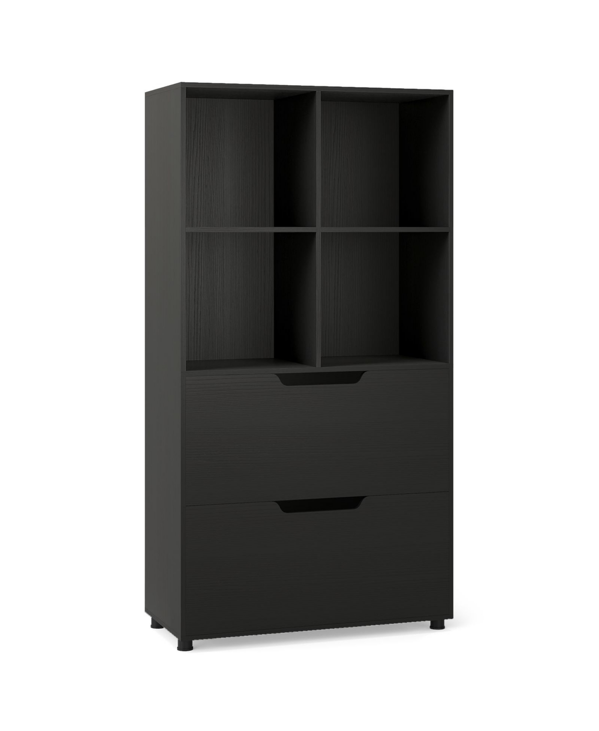 Click here for Slickblue 51 Inch Tall 5 Tier Bookcase with 4 Cube... prices