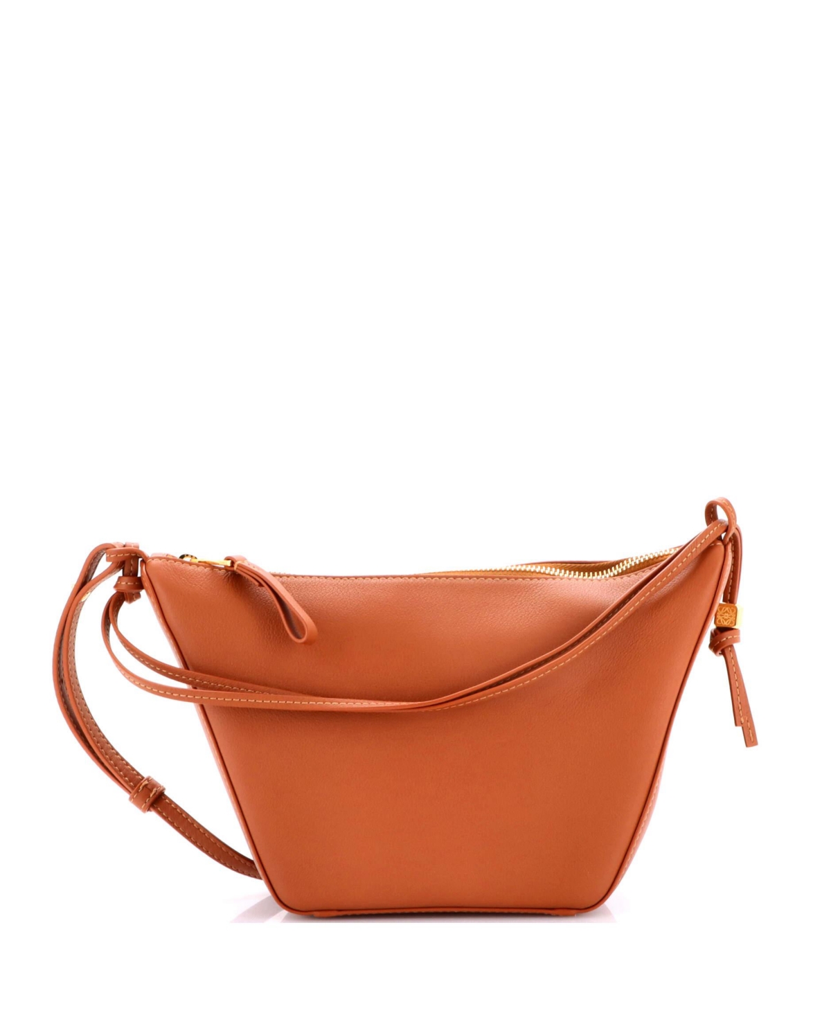 Click here for Pre-Owned Loewe Mini Hammock Hobo Leather - Brown prices