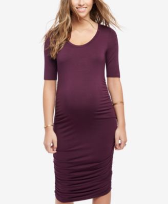 Motherhood Maternity Ruched Sheath Dress - Macy's