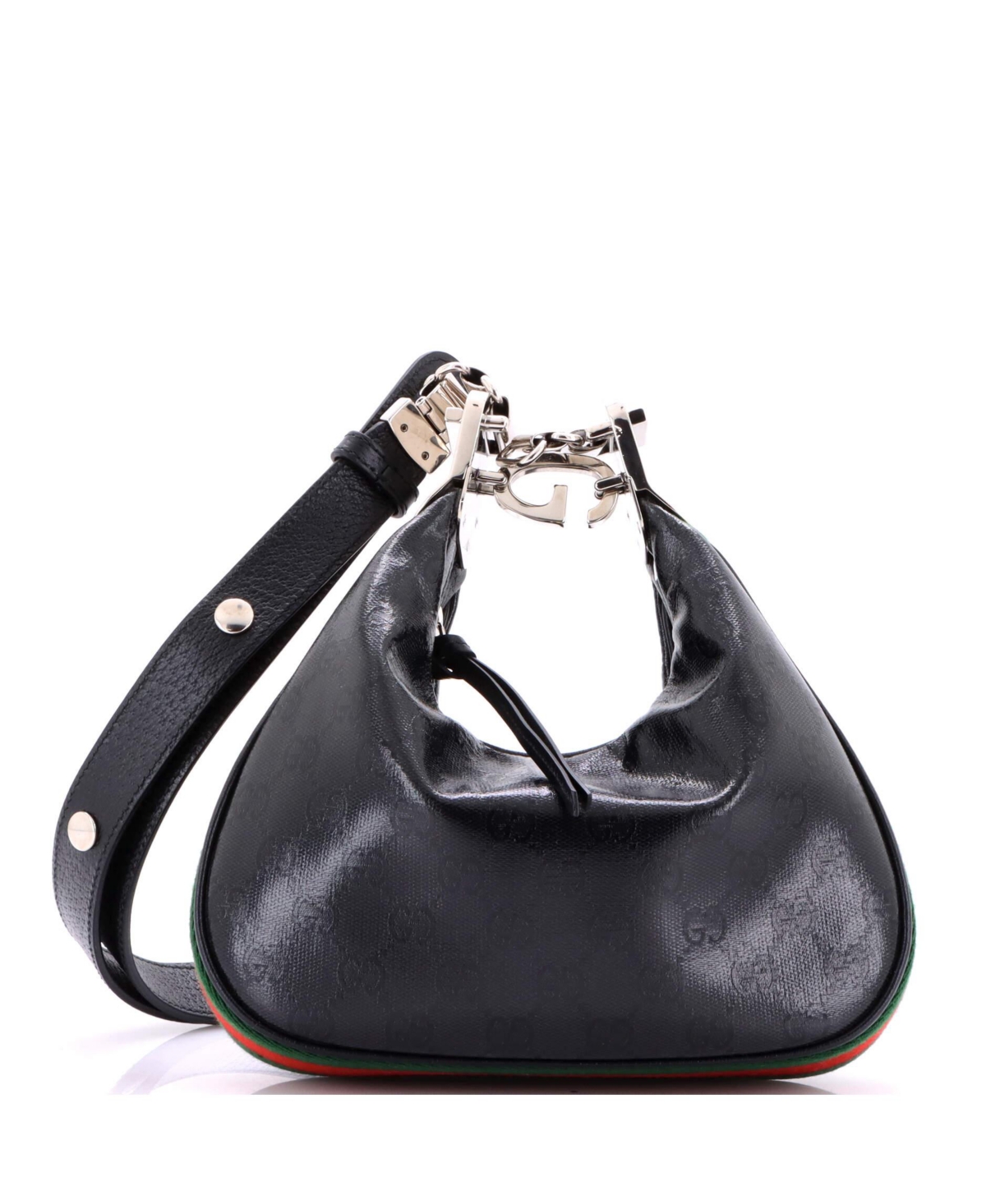 Click here for Pre-Owned Gucci Small Attache Shoulder Bag Leather... prices