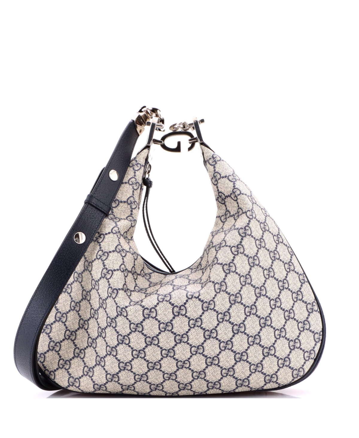 Click here for Pre-Owned Gucci Medium Attache Shoulder Bag Gg Coa... prices