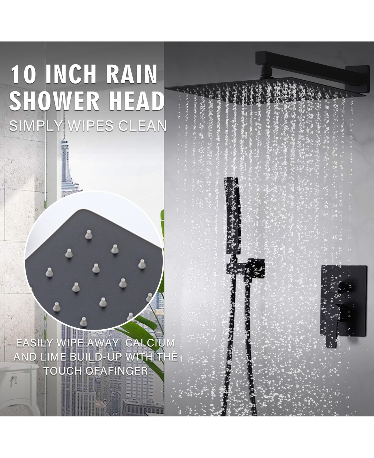 Click here for Busdays 10-Inch Ceiling Mount Rainfall Shower Syst... prices