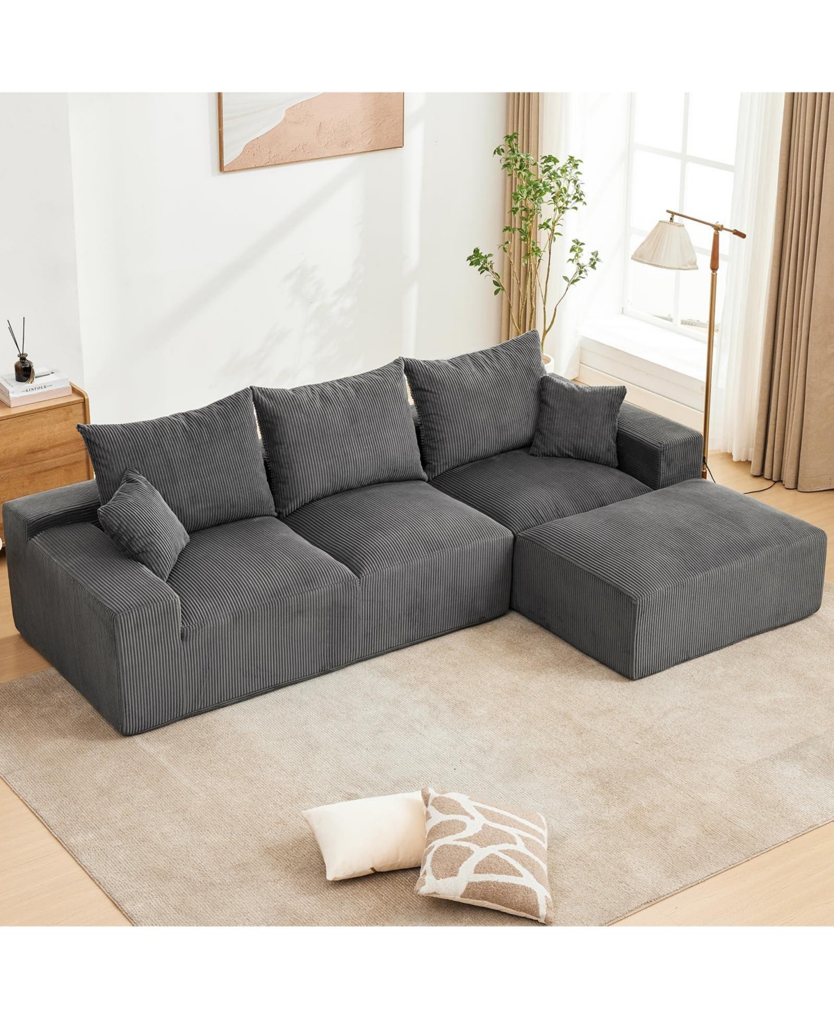 Click here for gaomon 110 Modular Sectional Sofa  L-Shaped Cloud... prices