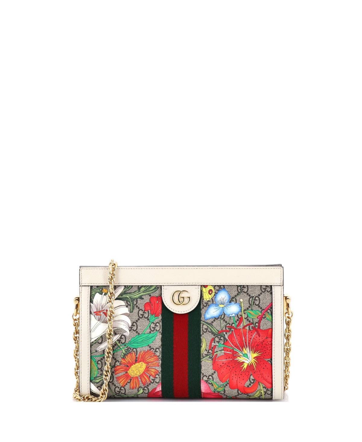 Click here for Pre-Owned Gucci Small Ophidia Chain Shoulder Bag F... prices