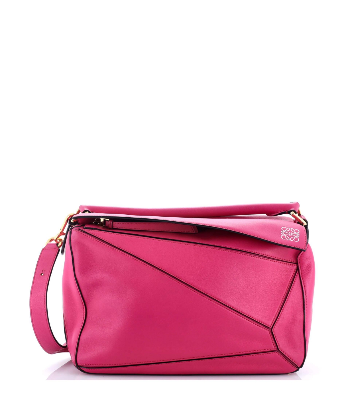 Click here for Pre-Owned Loewe Medium Puzzle Bag Leather - Pink prices