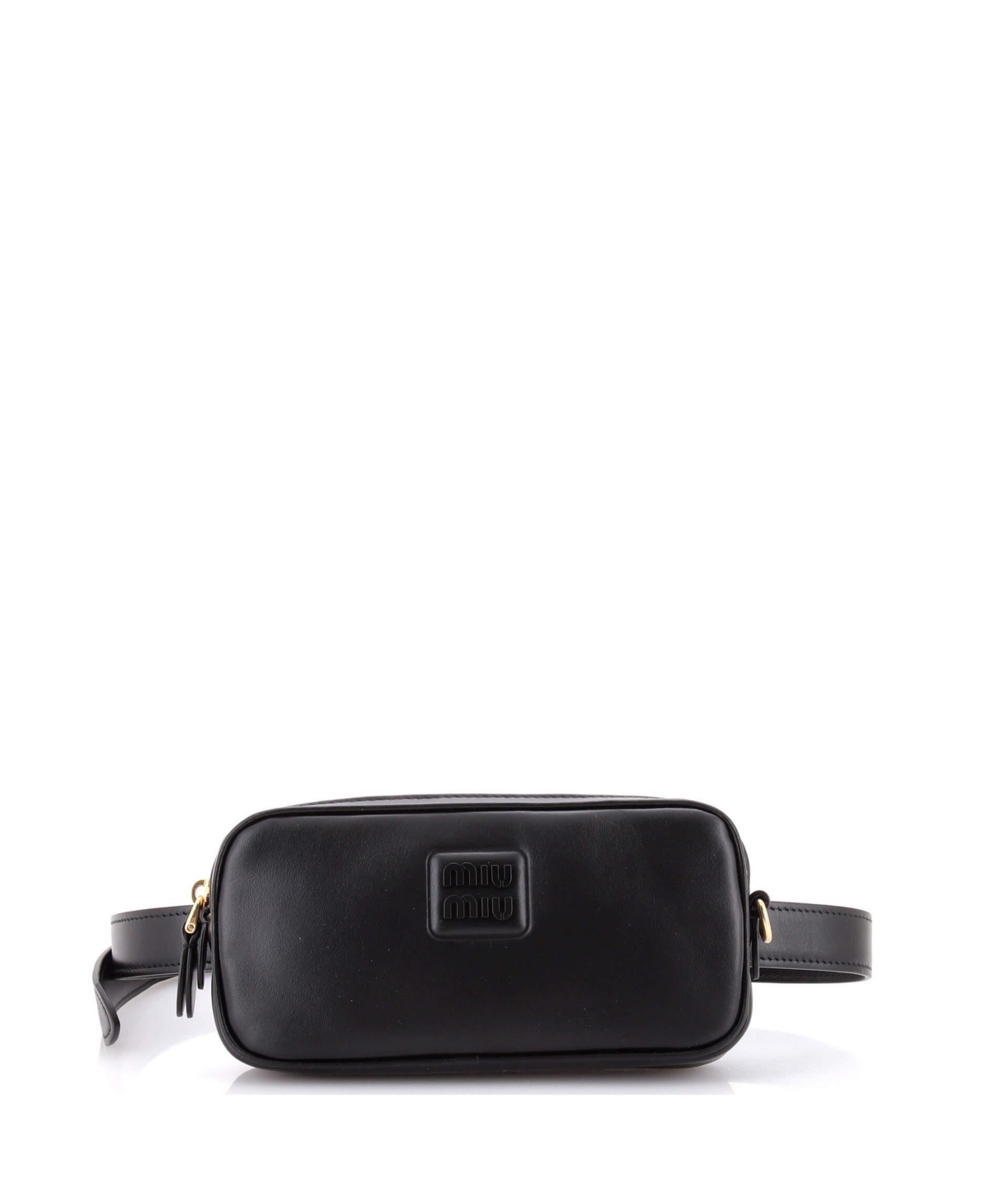 Click here for Pre-Owned Miu Miu Arcadie Camera Bag Leather - Bla... prices