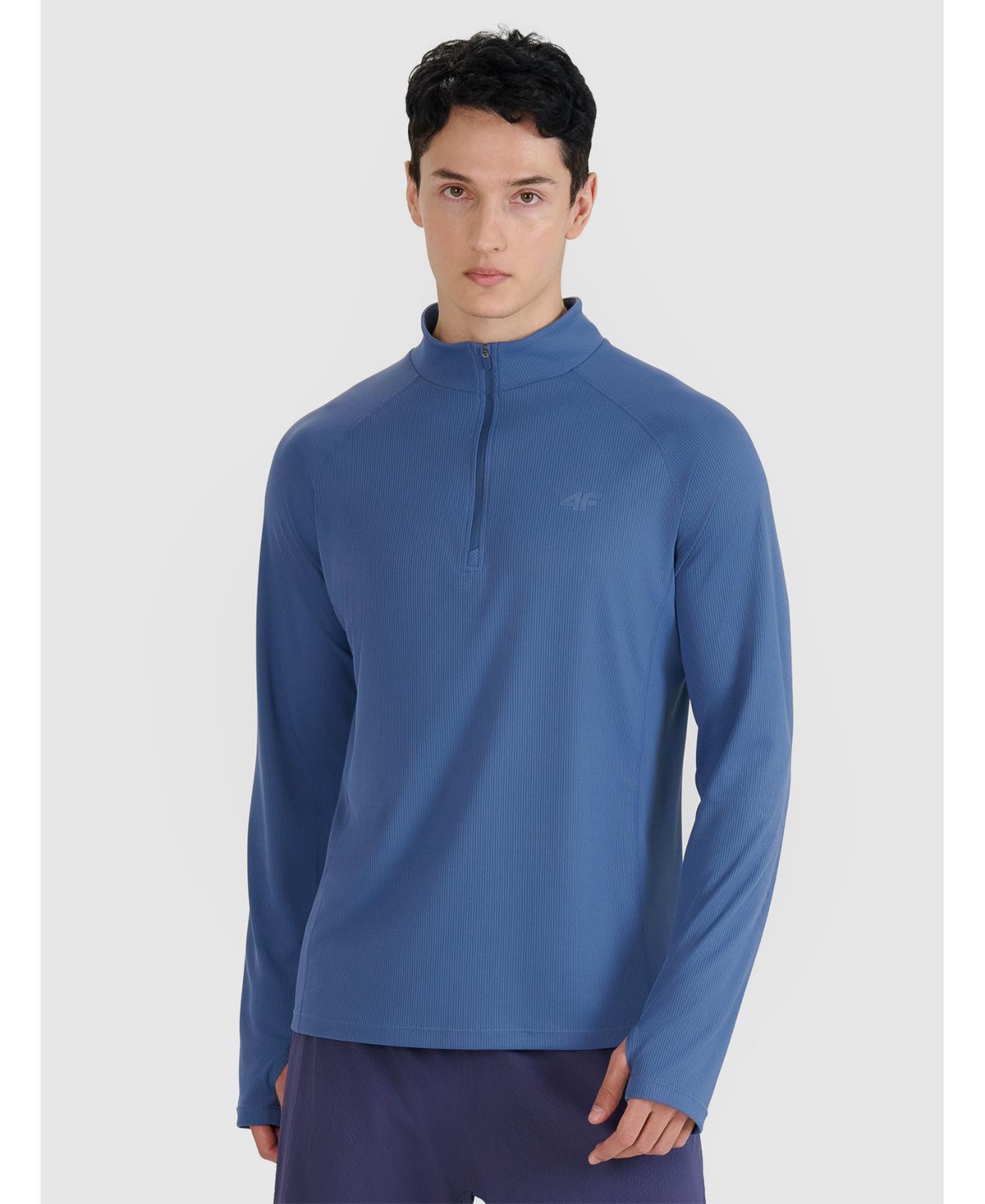 Click here for 4F Mens Quick-Drying Running Longsleeve - Denim prices