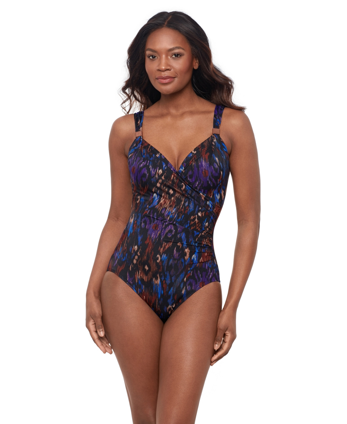 Click here for Miraclesuit Womens Printed Underwire One-Piece Swi... prices