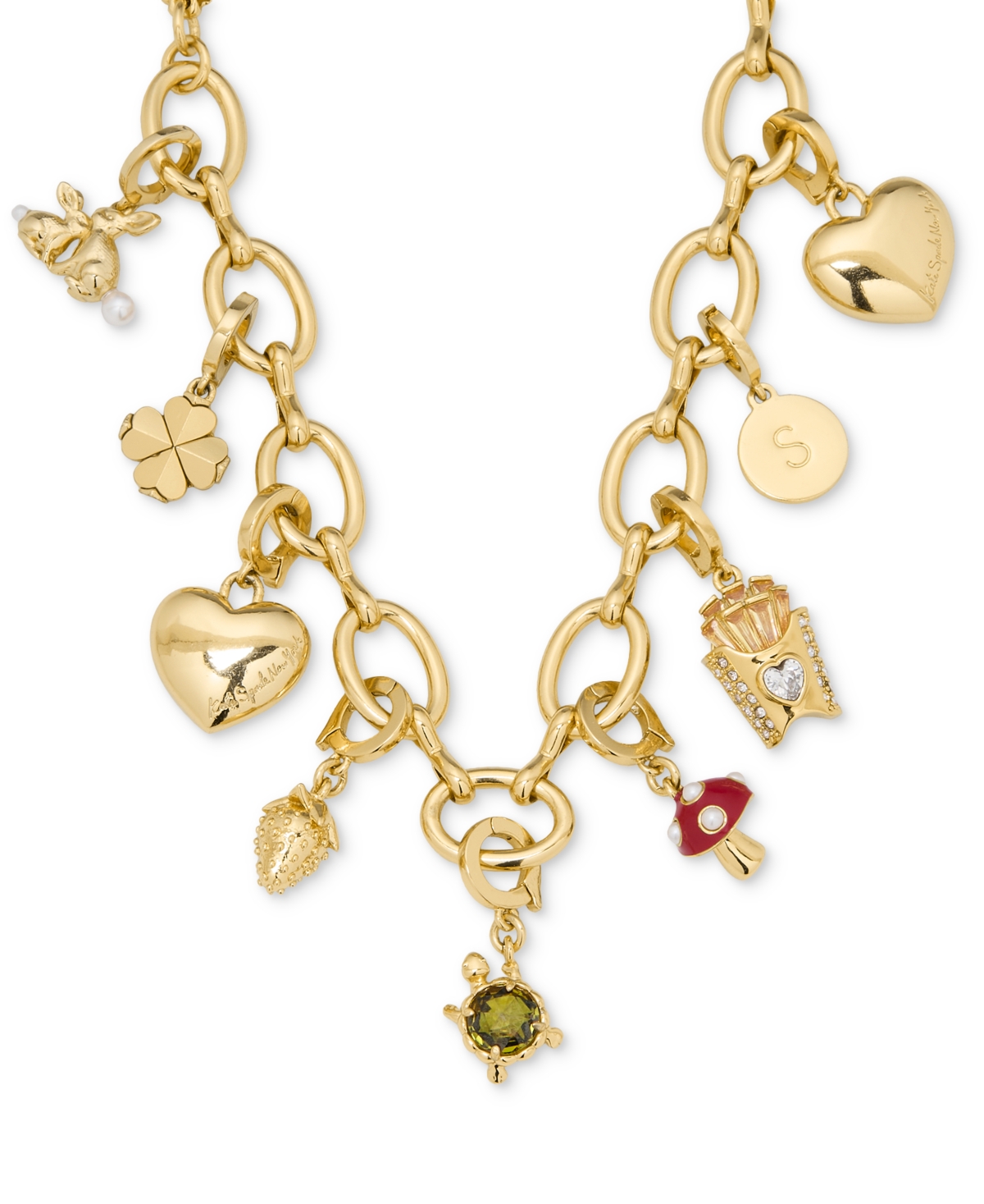 Click here for kate spade new york Gold Plated Turtle Charms - Gr... prices