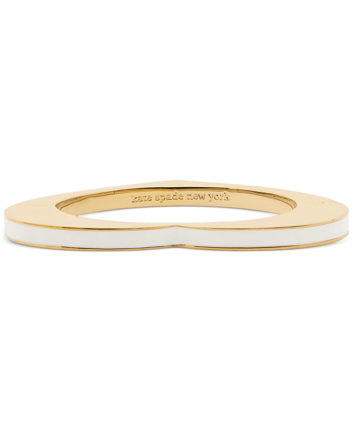 Click here for kate spade new york Two-Tone Heart Bangle - White prices