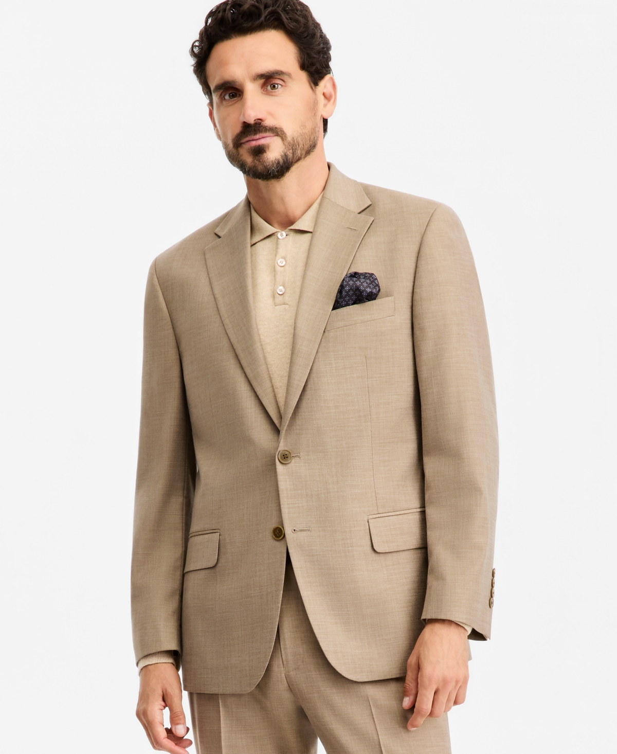 Click here for Tallia Mens Classic-Fit Tan Suit Separate Jacket -... prices