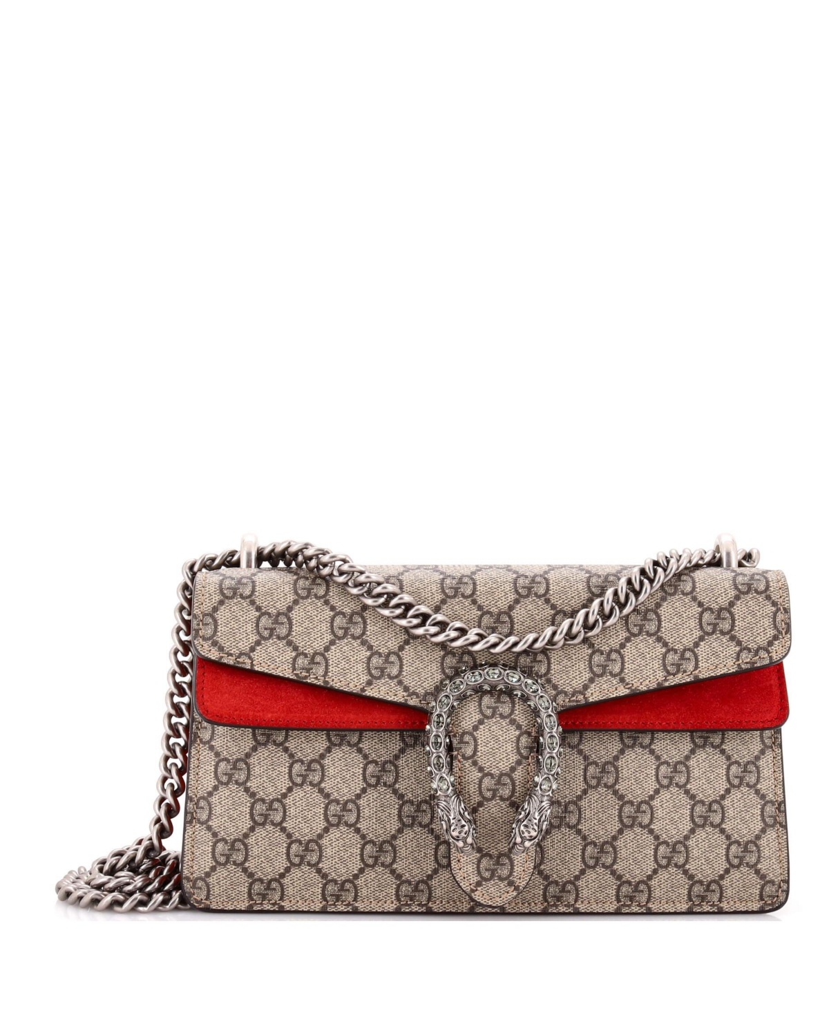Click here for Pre-Owned Gucci Small Dionysus Bag Gg Coated Canva... prices