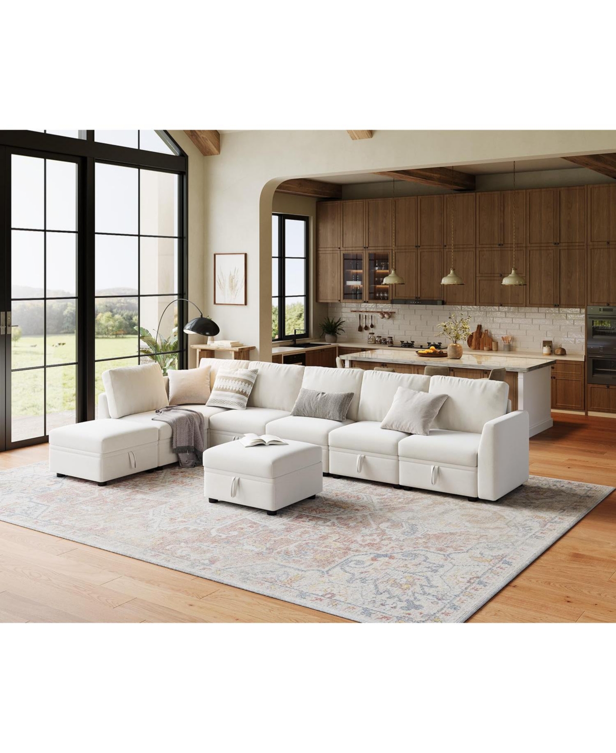 Click here for gaomon 8-Seater U-Shaped Modular Sectional Sofa  O... prices