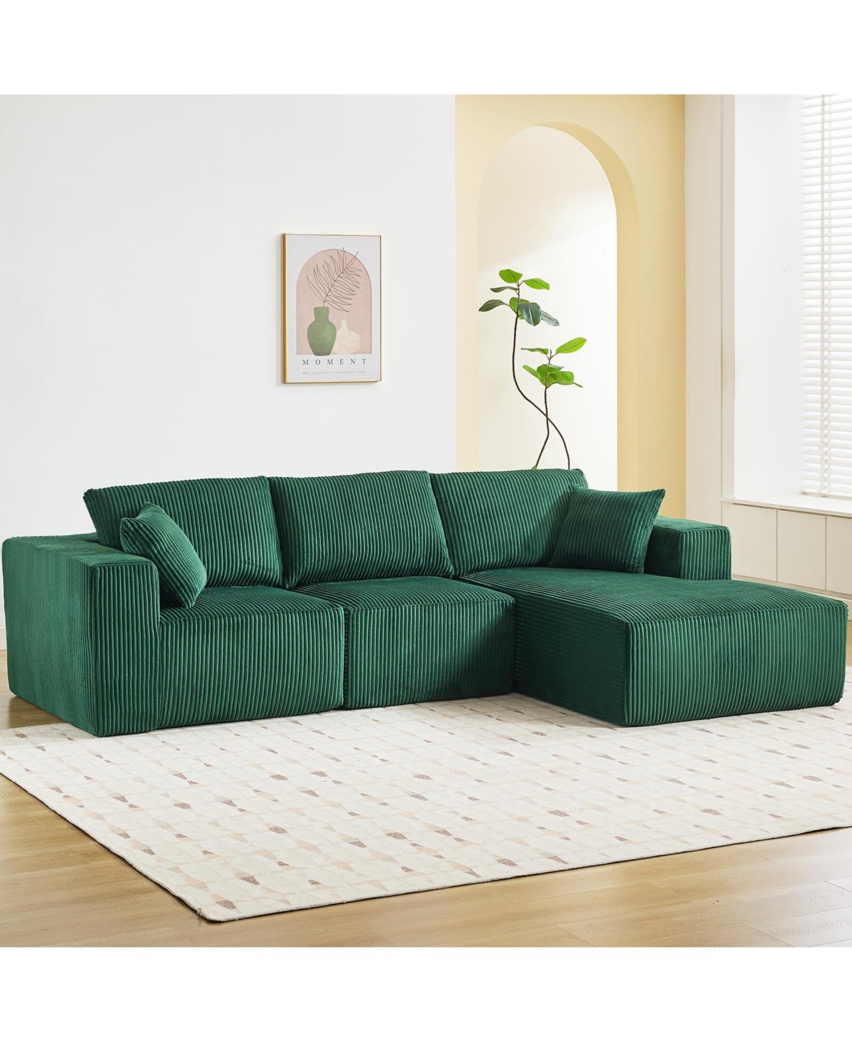 Click here for gaomon 108 L-Shaped Modular Sectional Sofa  3-Piec... prices