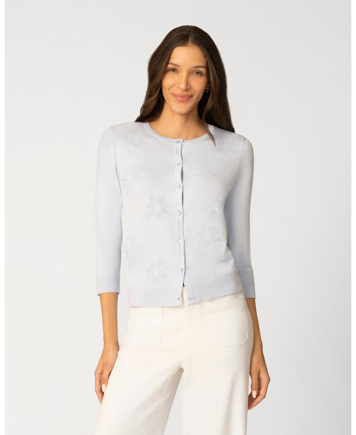 Click here for Cable & Gauge Womens Sun Stitch Button Cardigan -... prices