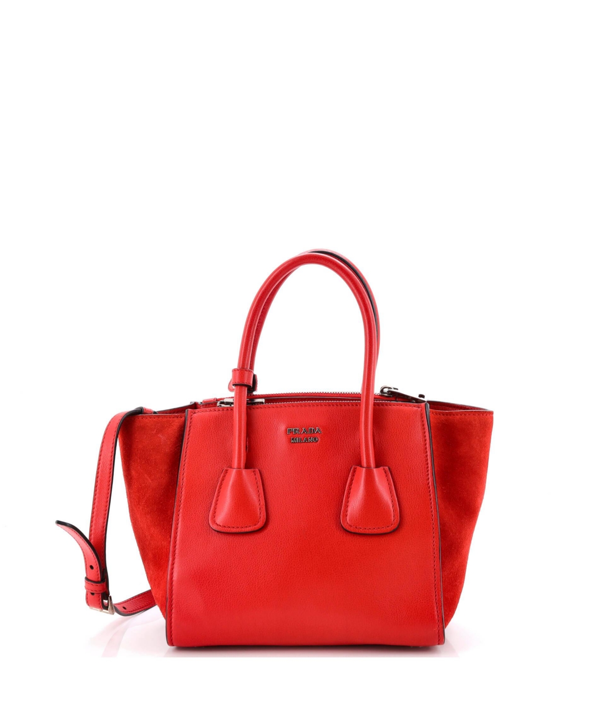Click here for Pre-Owned Prada Mini Twin Pocket Convertible Tote... prices