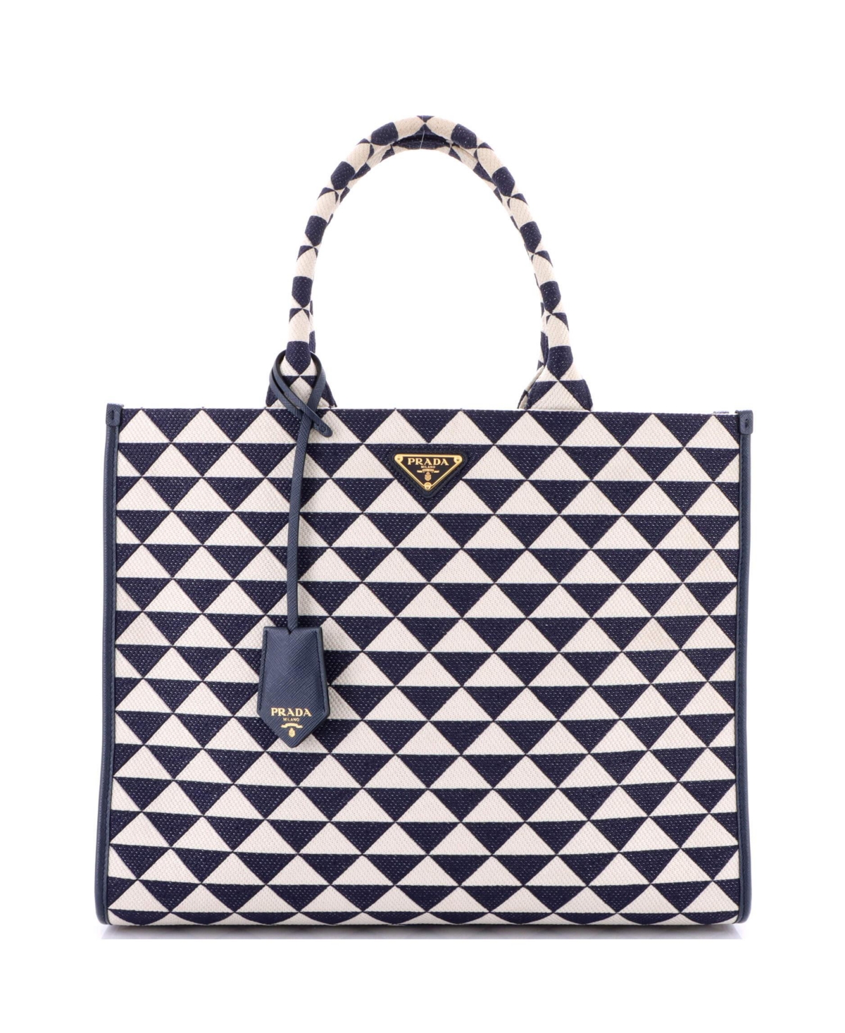 Click here for Pre-Owned Prada Large Symbole Shopper Tote Jacquar... prices