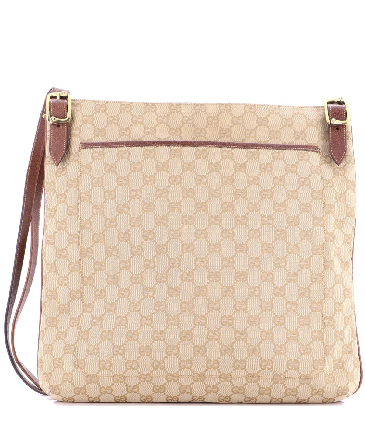 Click here for Pre-Owned Gucci Large Vintage Belted Flat Messenge... prices