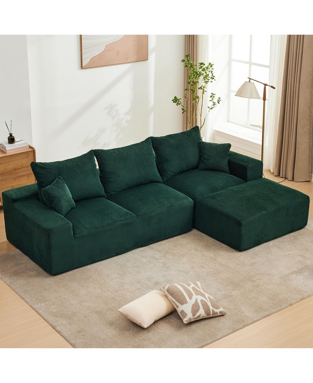 Click here for gaomon 110 Modular Sectional Sofa  L-Shaped Cloud... prices