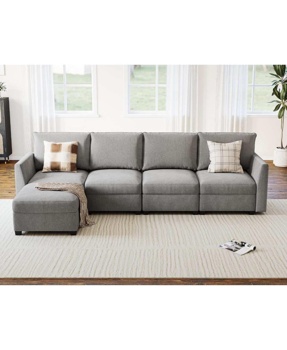 Click here for gaomon Convertible Sectional Sofa Couch  L-Shaped... prices