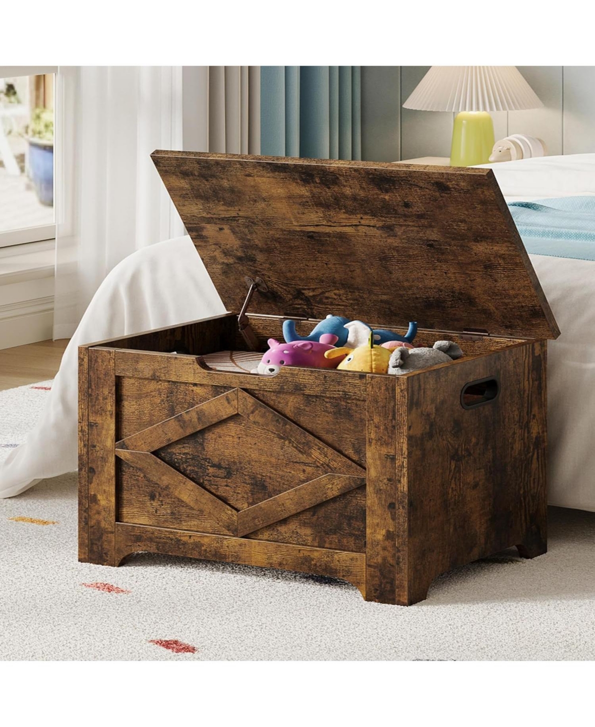 Click here for gaomon 23.6" Storage Chest  Wooden Storage Be... prices