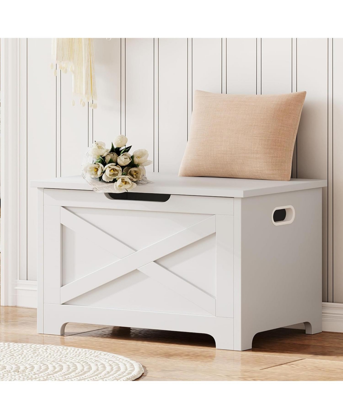 Click here for gaomon 23.6" Storage Chest  Wooden Storage Be... prices