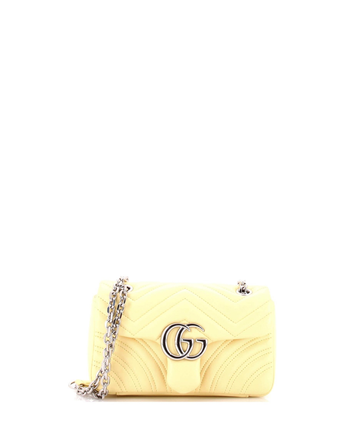 Click here for Pre-Owned Gucci Small Gg Marmont Flap Bag Matelass... prices