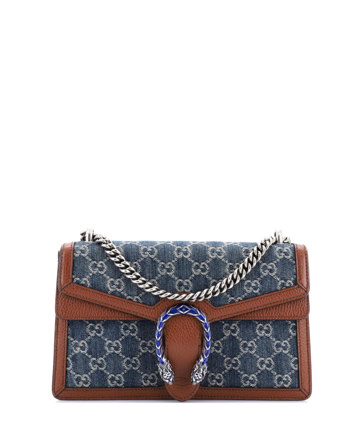 Click here for Pre-Owned Gucci Small Dionysus Bag Gg Denim - Blue prices