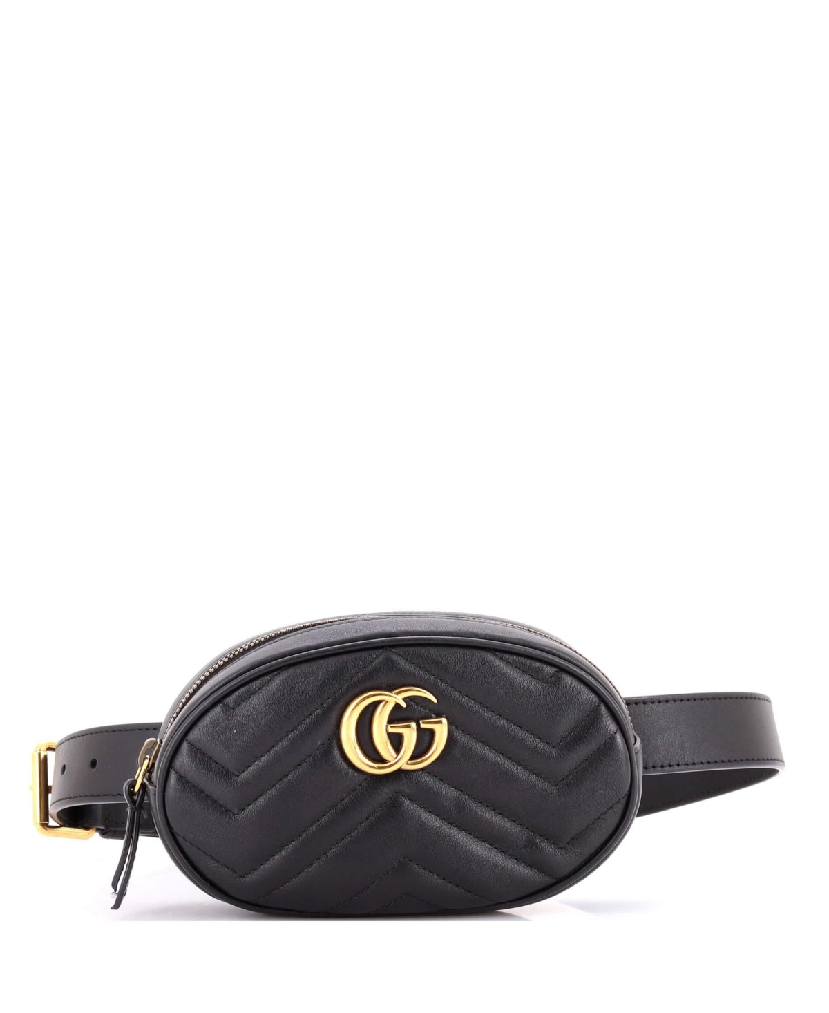 Click here for Pre-Owned Gucci Gg Marmont Belt Bag Matelasse Leat... prices