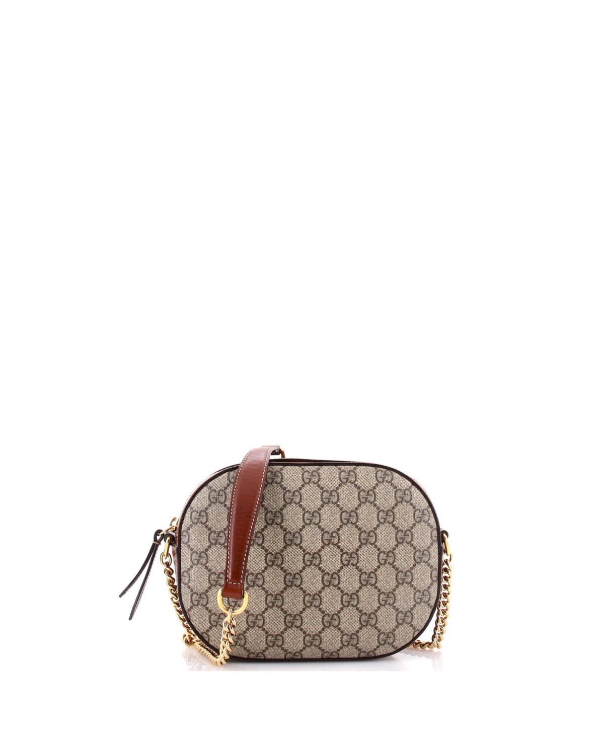 Click here for Pre-Owned Gucci Mini Chain Crossbody Bag Gg Coated... prices