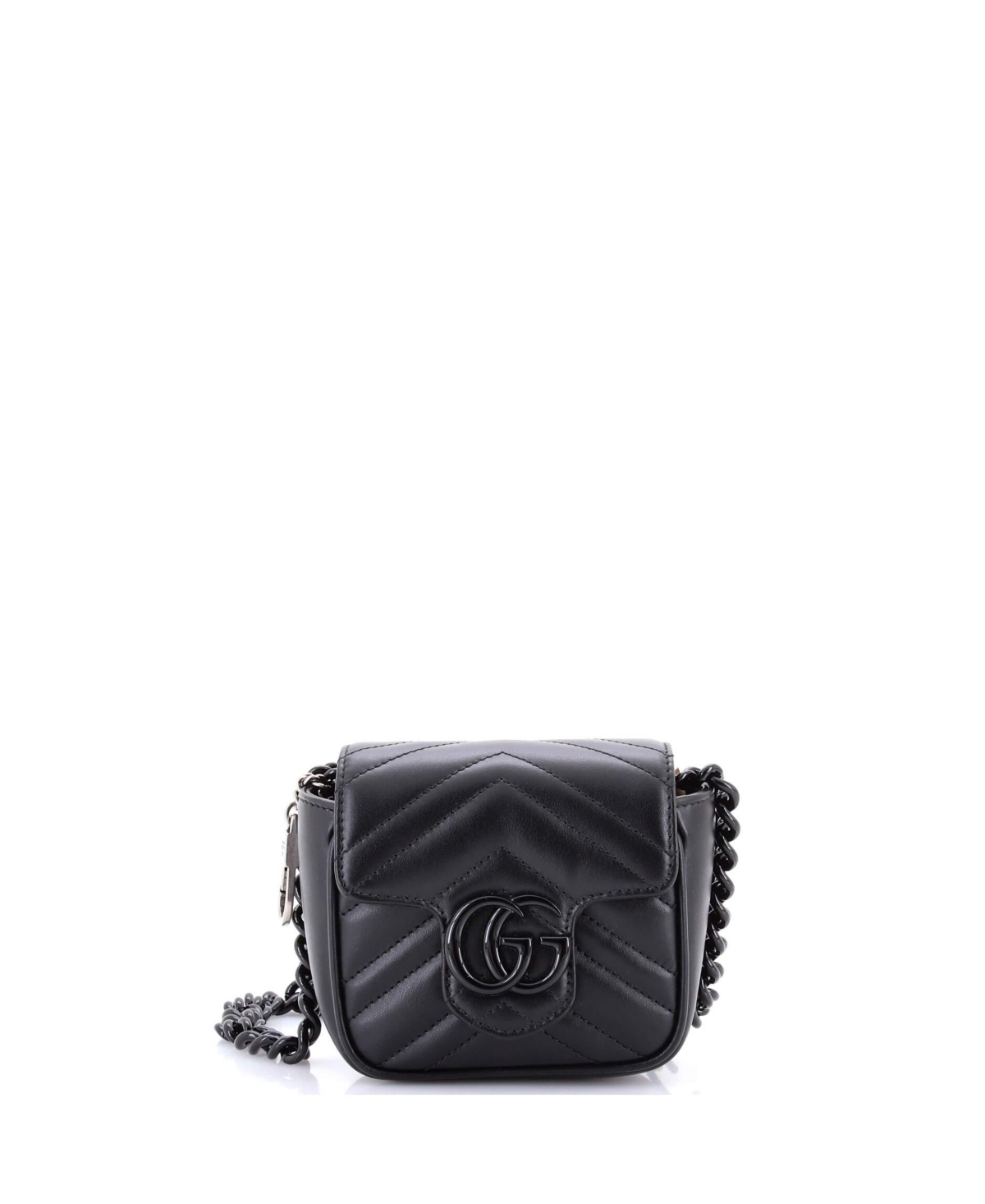 Click here for Pre-Owned Gucci Mini Gg Marmont Flap Belt Bag Mate... prices