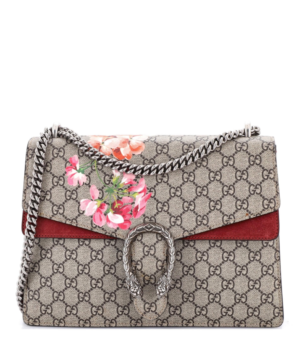 Click here for Pre-Owned Gucci Medium Dionysus Bag Blooms Print G... prices