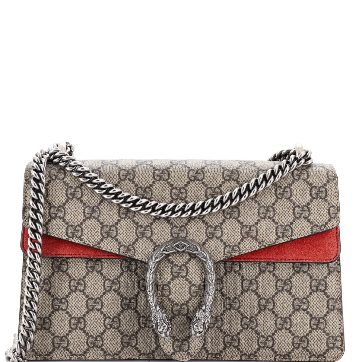 Click here for Pre-Owned Gucci Medium Dionysus Bag Gg Coated Canv... prices