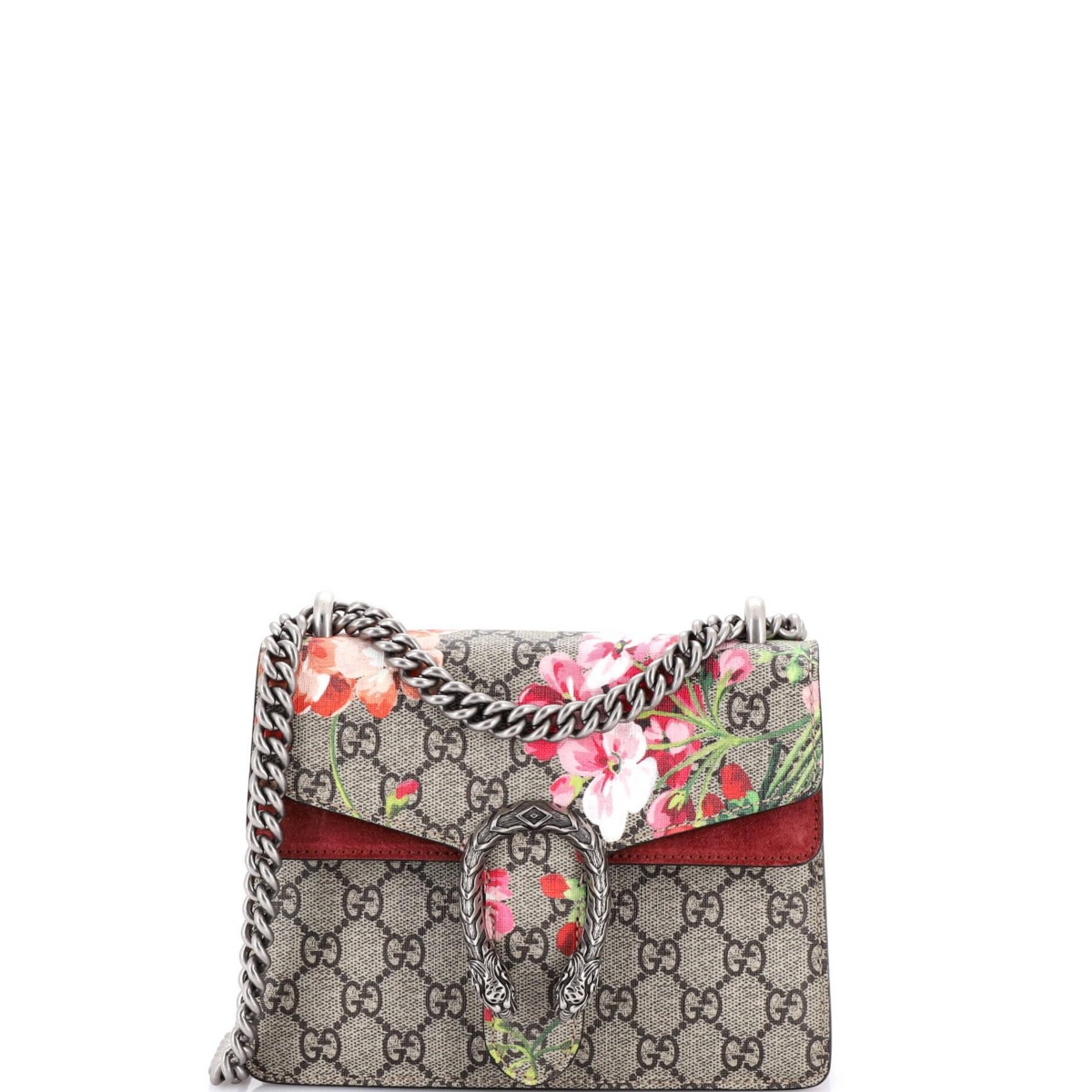 Click here for Pre-Owned Gucci Mini Dionysus Bag Blooms Print Gg... prices