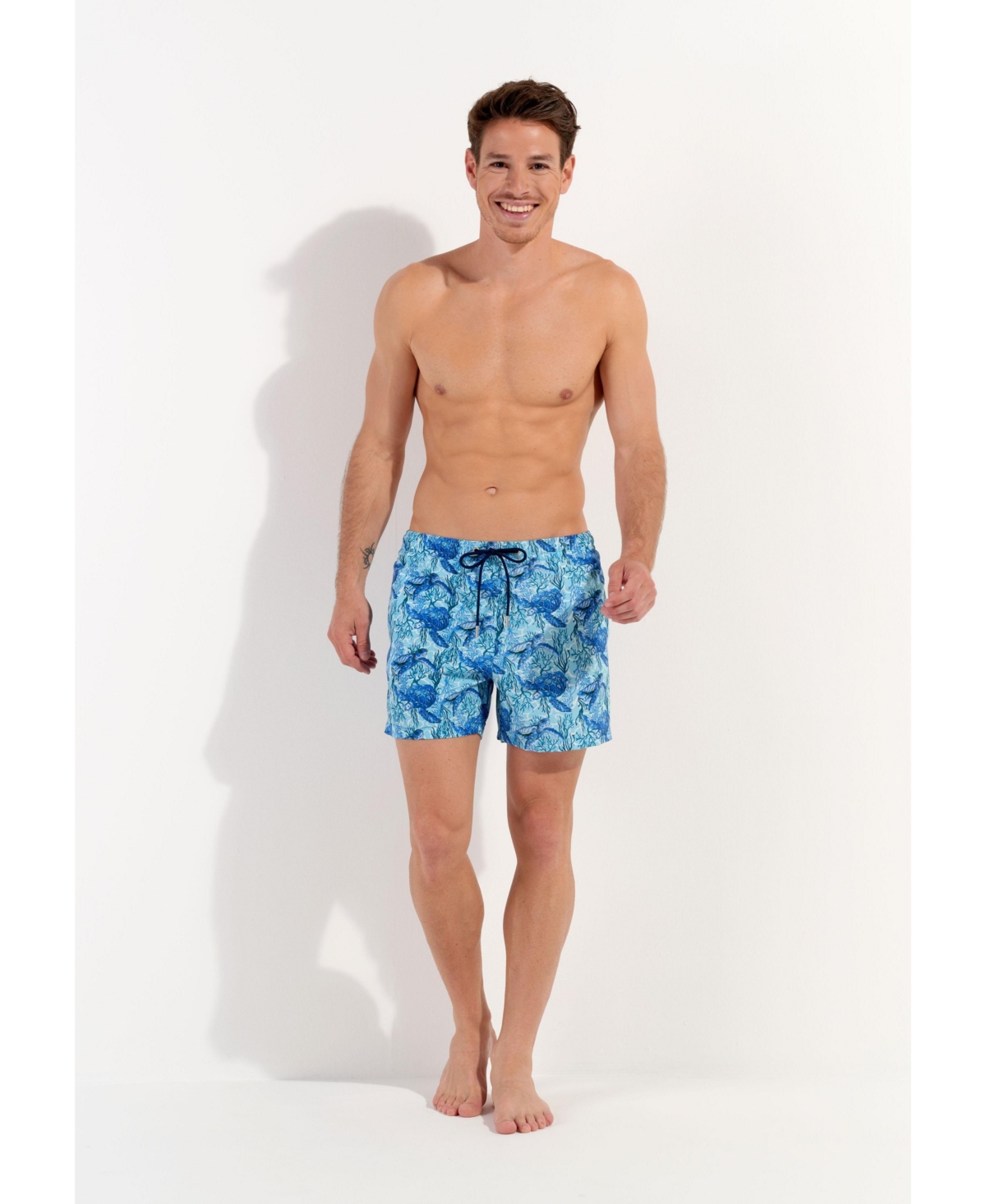 Click here for Hom Mens Tartane Beach Boxer - Dark Blue 407 prices