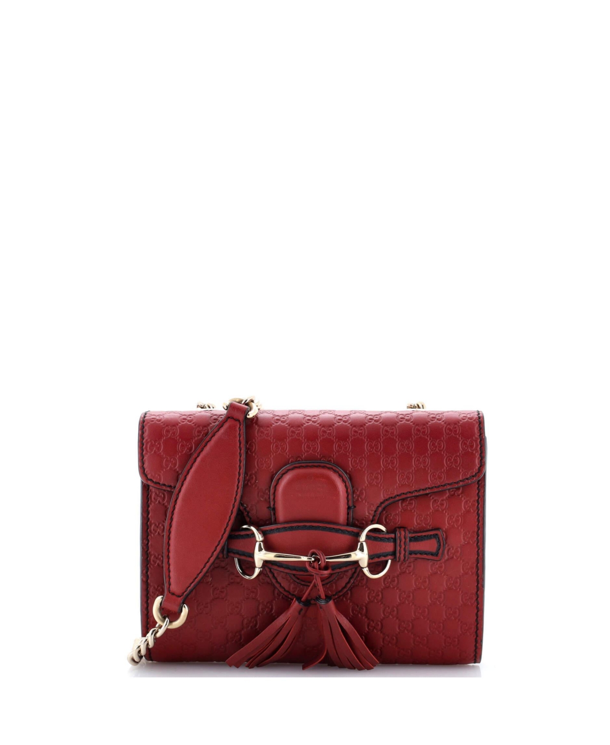 Click here for Pre-Owned Gucci Mini Emily Chain Flap Bag Microguc... prices