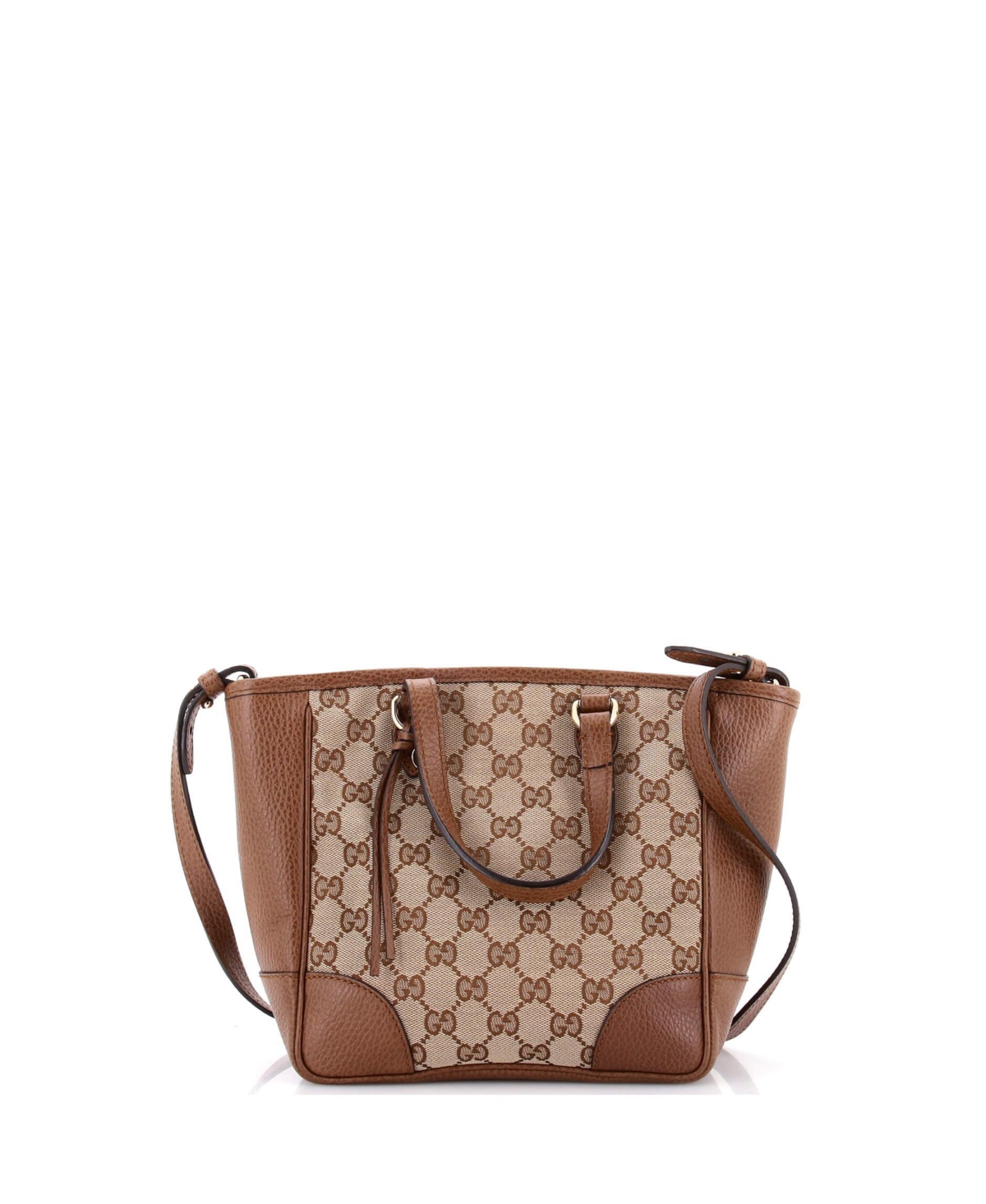 Click here for Pre-Owned Gucci Small Bree Convertible Tote Gg Can... prices
