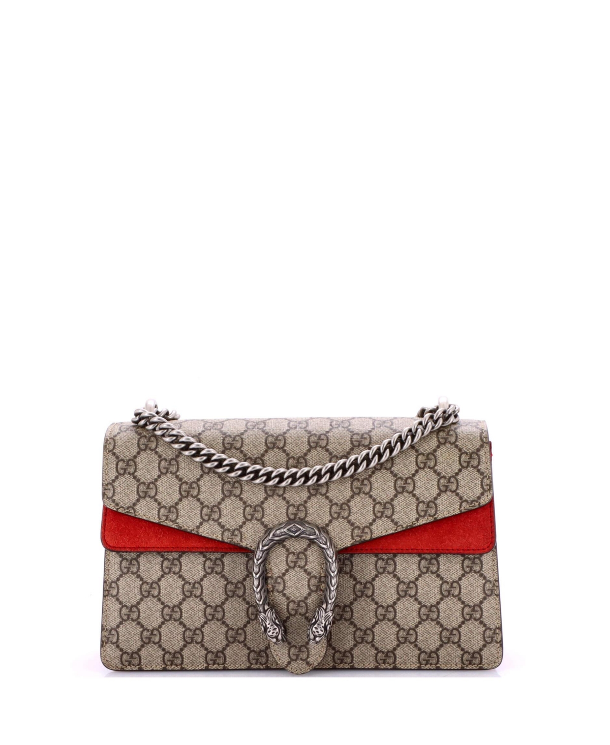 Click here for Pre-Owned Gucci Small Dionysus Bag Gg Coated Canva... prices