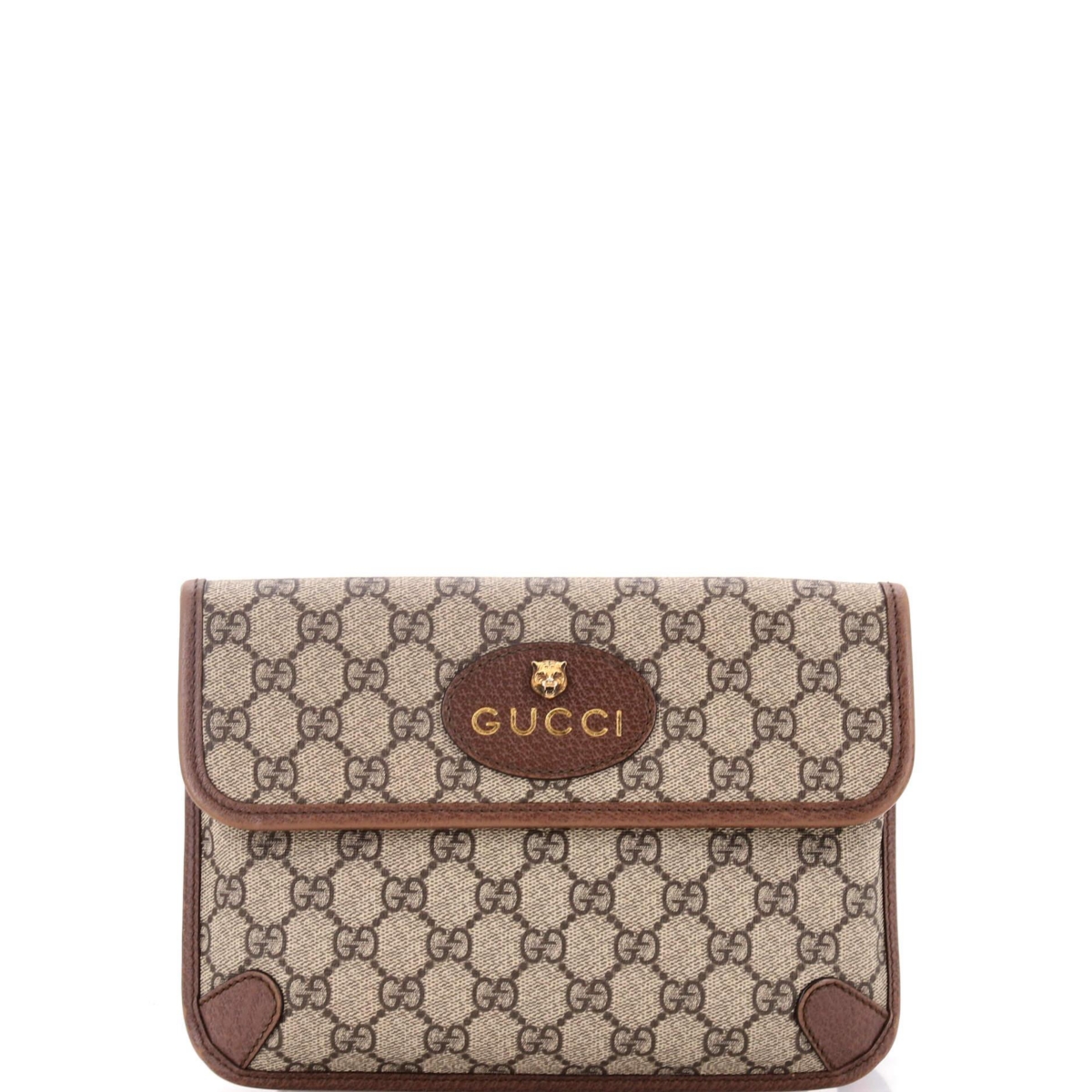 Click here for Pre-Owned Gucci Neo Vintage Flap Belt Bag Gg Coate... prices
