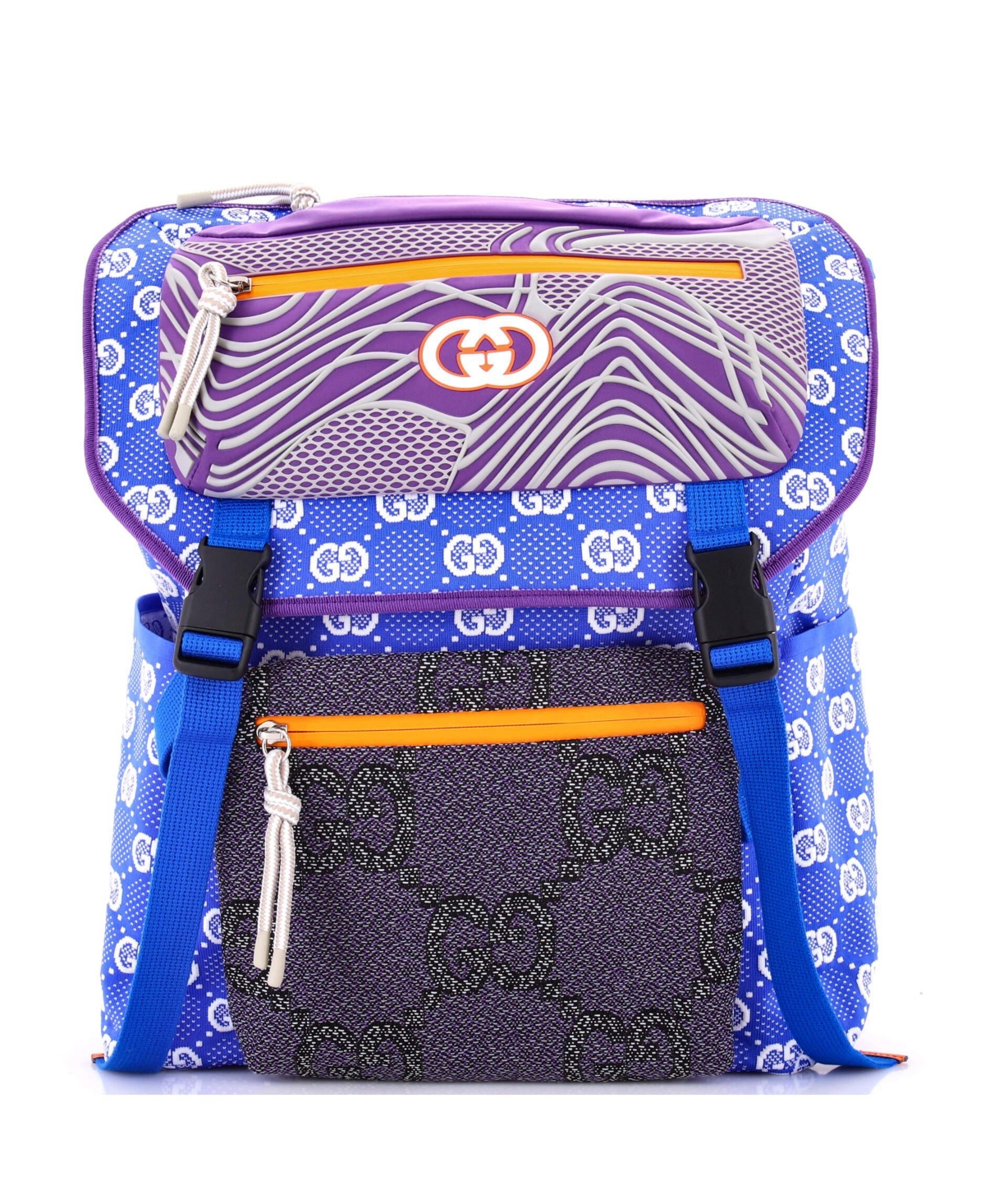 Click here for Pre-Owned Gucci Large Panelled Double Buckle Backp... prices