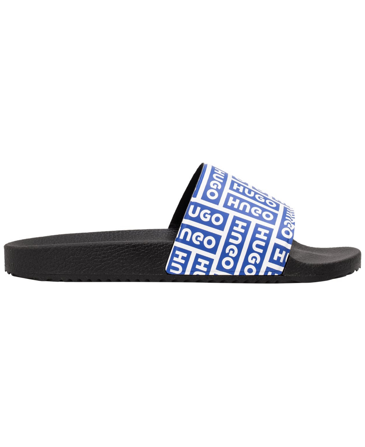 Click here for Hugo Boss Mens Monogram Logo Slip-on Slides - Blue... prices