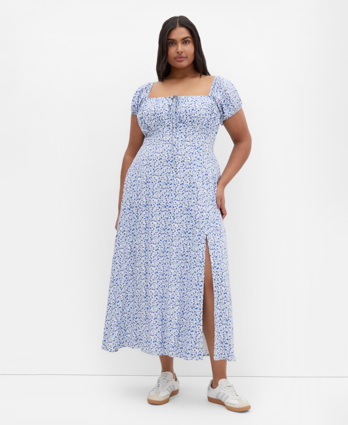 Click here for City Chic Womens Abbie Print Maxi Dress - Blue prices