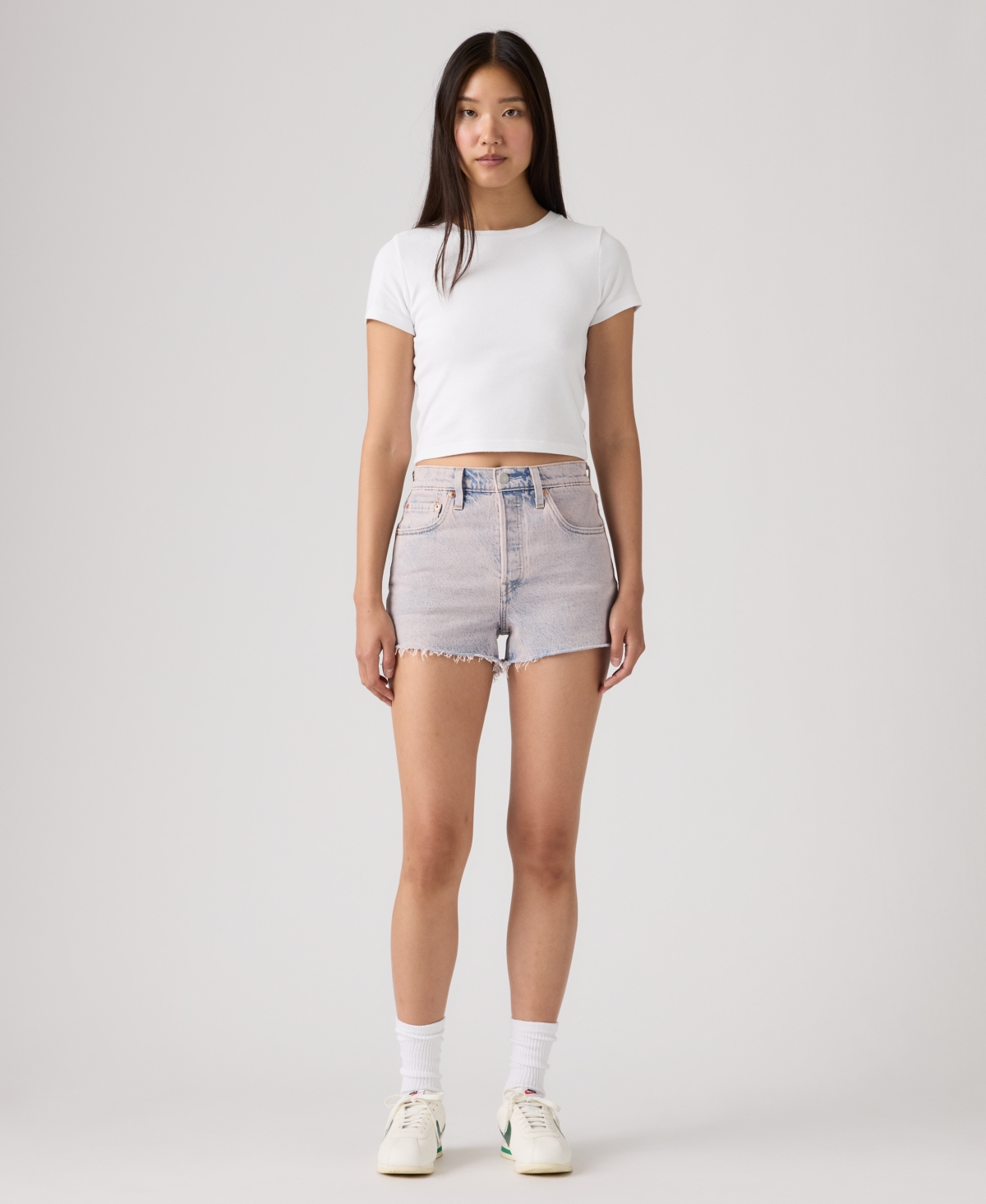 Click here for Levis Womens Denim 501 Short  30  Pink prices